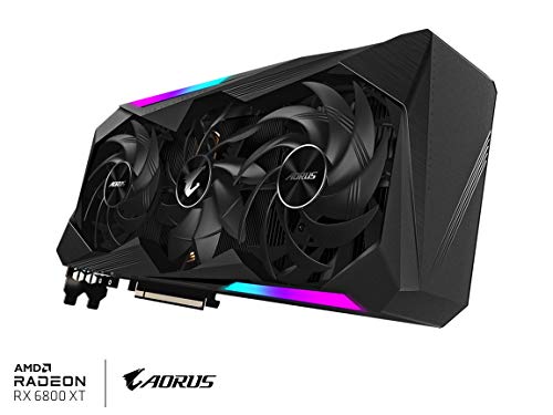 GIGABYTE AORUS Radeon RX 6800 XT Master 16G Graphics Card, MAX-Covered Cooling, 16GB 256-bit GDDR6, GV-R68XTAORUS M-16GD Video Card