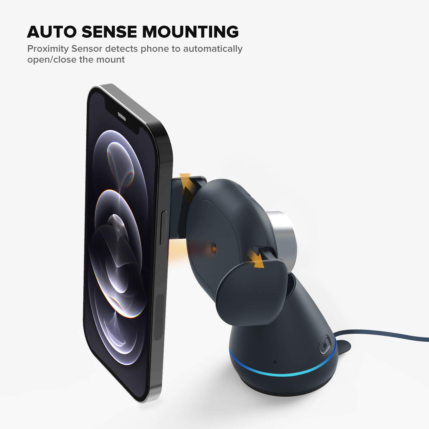 iOttie Aivo Connect - Hands-Free Wireless Charger & Auto Clamping Dashboard & Windshield Car Phone Mount - Compatible with iPhone & Android