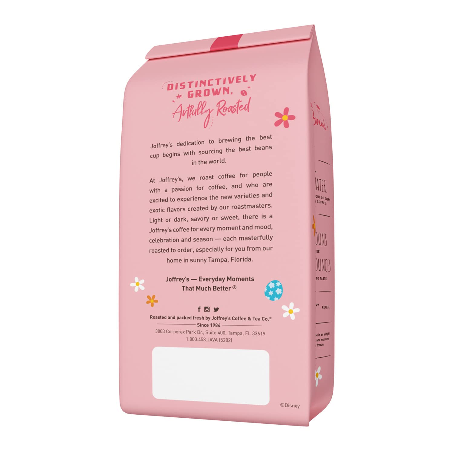 Joffrey's Coffee - Hoppity Ever After, Disney Spring Edition Coffee, Arabica Coffee Beans, Medium Roast, Robust Caramel & Dark Chocolate Flavored Coffee, Brew or French Press (Whole Bean, 11 oz)