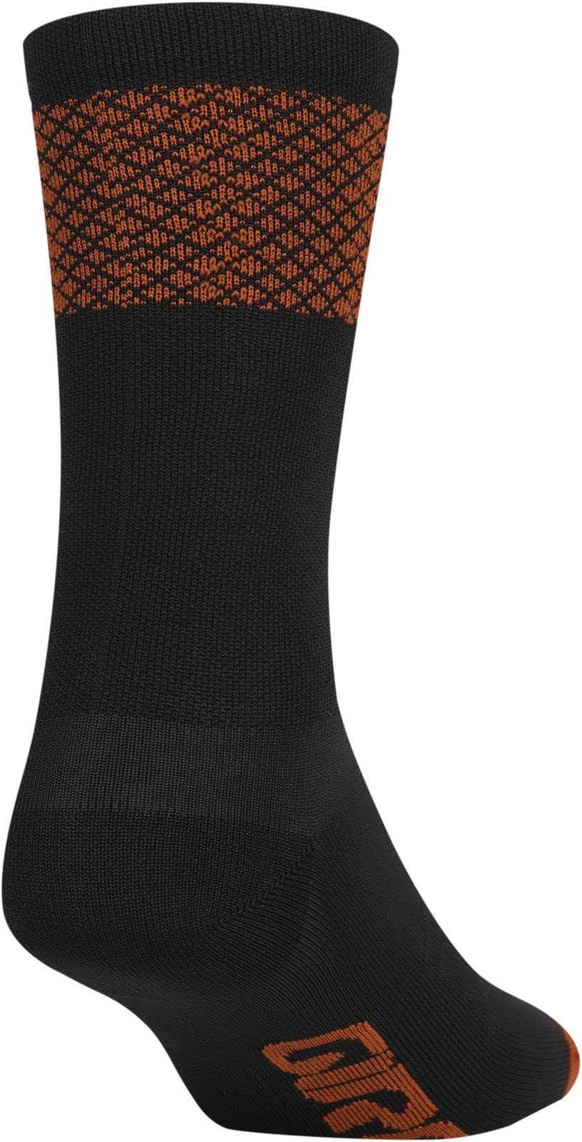 Giro Comp Racer High Rise Unisex Adult Road & Trail Cycling Crew Socks - Black/Bright Red (2023), Large