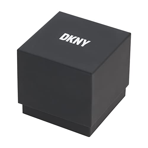 DKNY Women's Soho Quartz Metal and Leather Three-Hand Watch, Color: Rose Gold, Leopard (Model: NY6639)