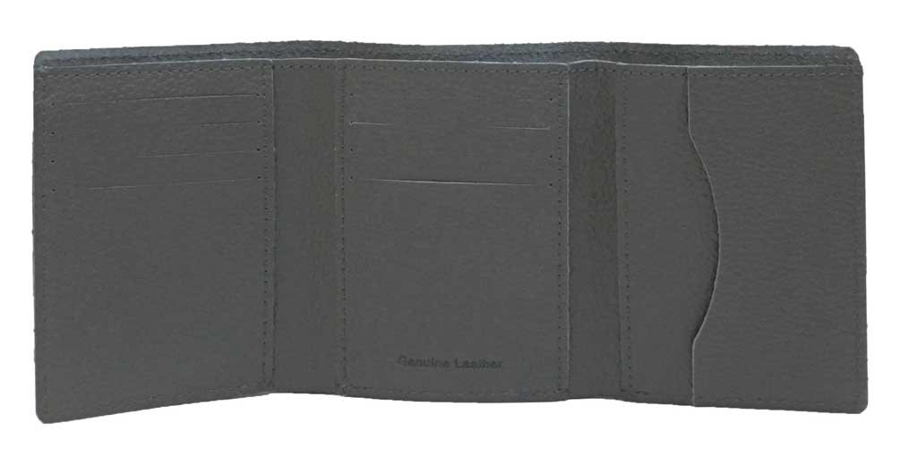 Harley-Davidson Men's Embroidered Bar & Shield Tri-Fold Wallet, XML4363-ORGBLK