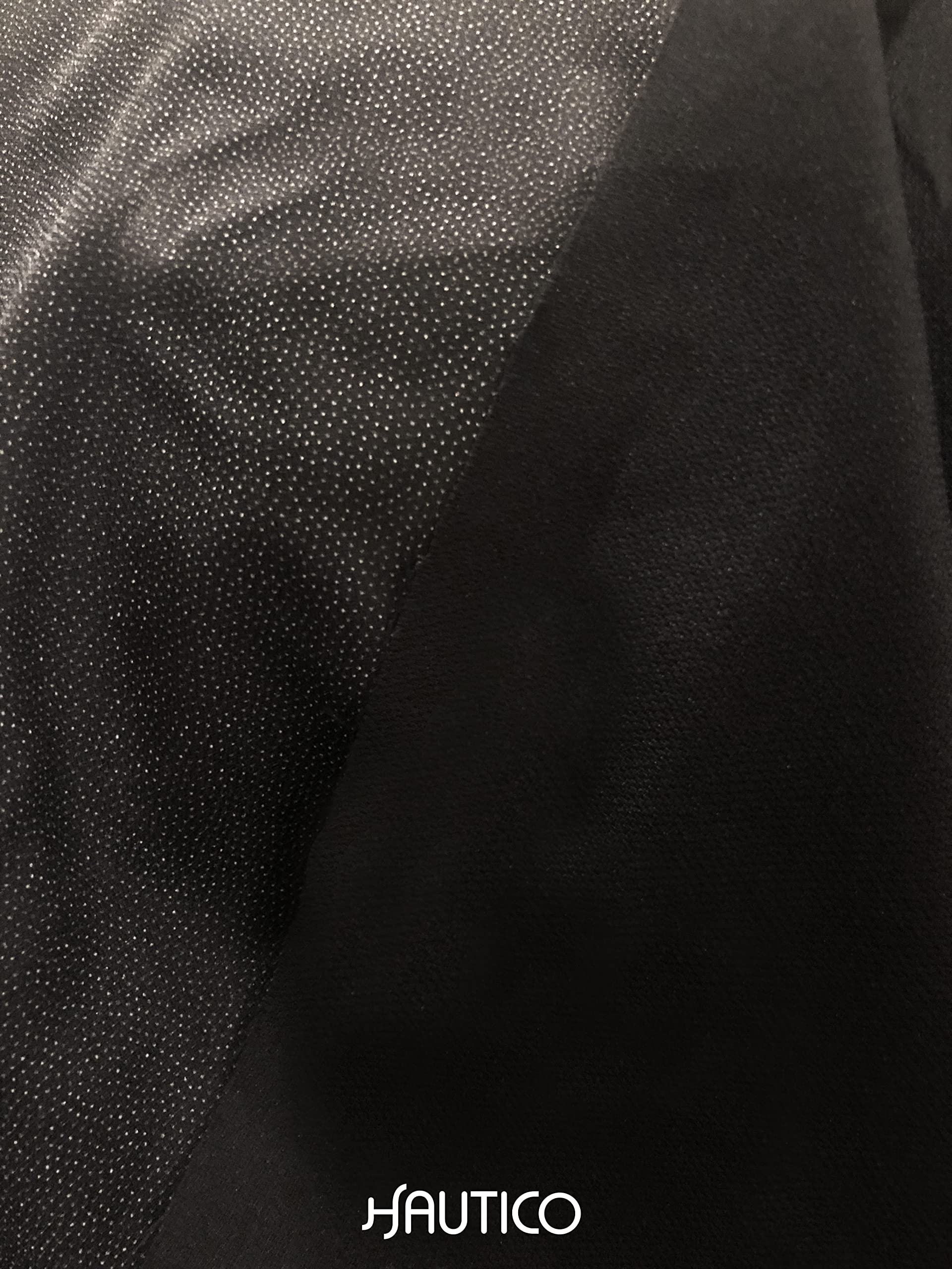 Fusible Interfacing, Medium Weight,10 yards, Black, 60'' Wide, Woven, Iron On, Interfacing for Fashion Design, All Purpose