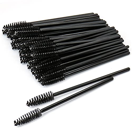 GreenLife 100 pcs Multicolor Disposable Eyelash Brush Eyebrow Brush Mascara Wands Applicator Makeup Brush
