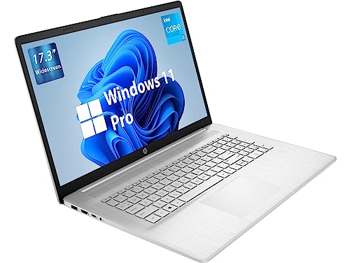 HP 2023 17.3" Business Laptop, Widescreen HD+ 1600 x 900 Display, Intel Quad-Core i3-1125G4 up to 3.7 GHz, 16GB DDR4, 1TB SSD, 9.5 Hours Battery, USB C, HDMI, Bluetooth, WiFi, Windows 11 Pro, MarsPC