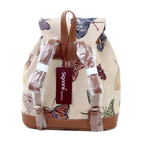 Signare Tapestry Fashion Backpack Rucksack for Women with Butterfly Design (RUCK-BUTT)