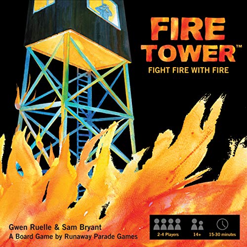 Runaway Parade Games Fire Tower Board Game- Fight fire with fire in This Award-Winning, Fast paced and Competitive Game