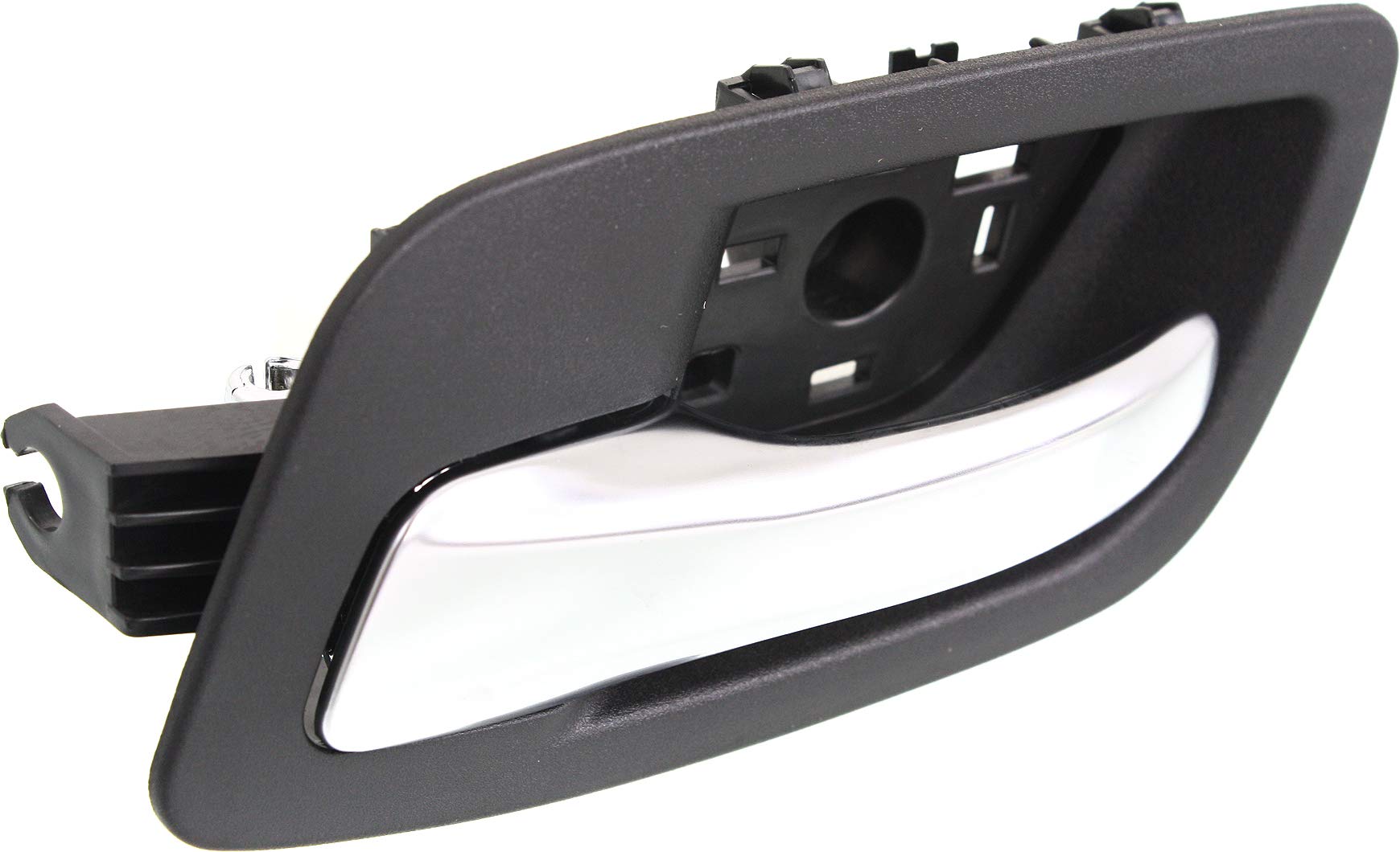 Garage-Pro Interior Door Handle Compatible with 2011-2020 Chrysler 300, Fits 2011-2014 Dodge Charger Rear, Driver Side Black Bezel with Silver Lever