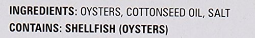 Geisha Fancy Smoked Oysters In Cottonseed Oil, 3.75 oz
