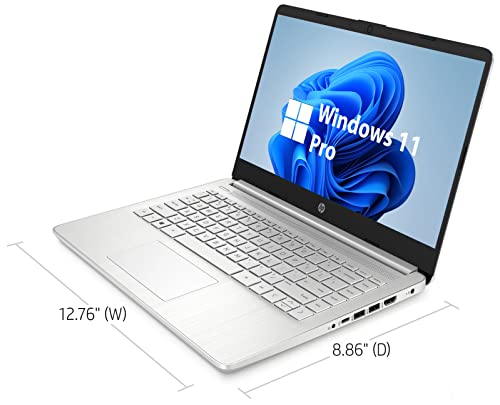 HP 2023 Business Laptop, 14" HD Display, Intel Quad-Core i5-1135G7, 32GB RAM, 1TB PCIe SSD, WiFi Bluetooth, Webcam, SD Media Card Reader, USB-C, 9 Hours Battery Life, Windows 11 Pro, Silver, MarsPC