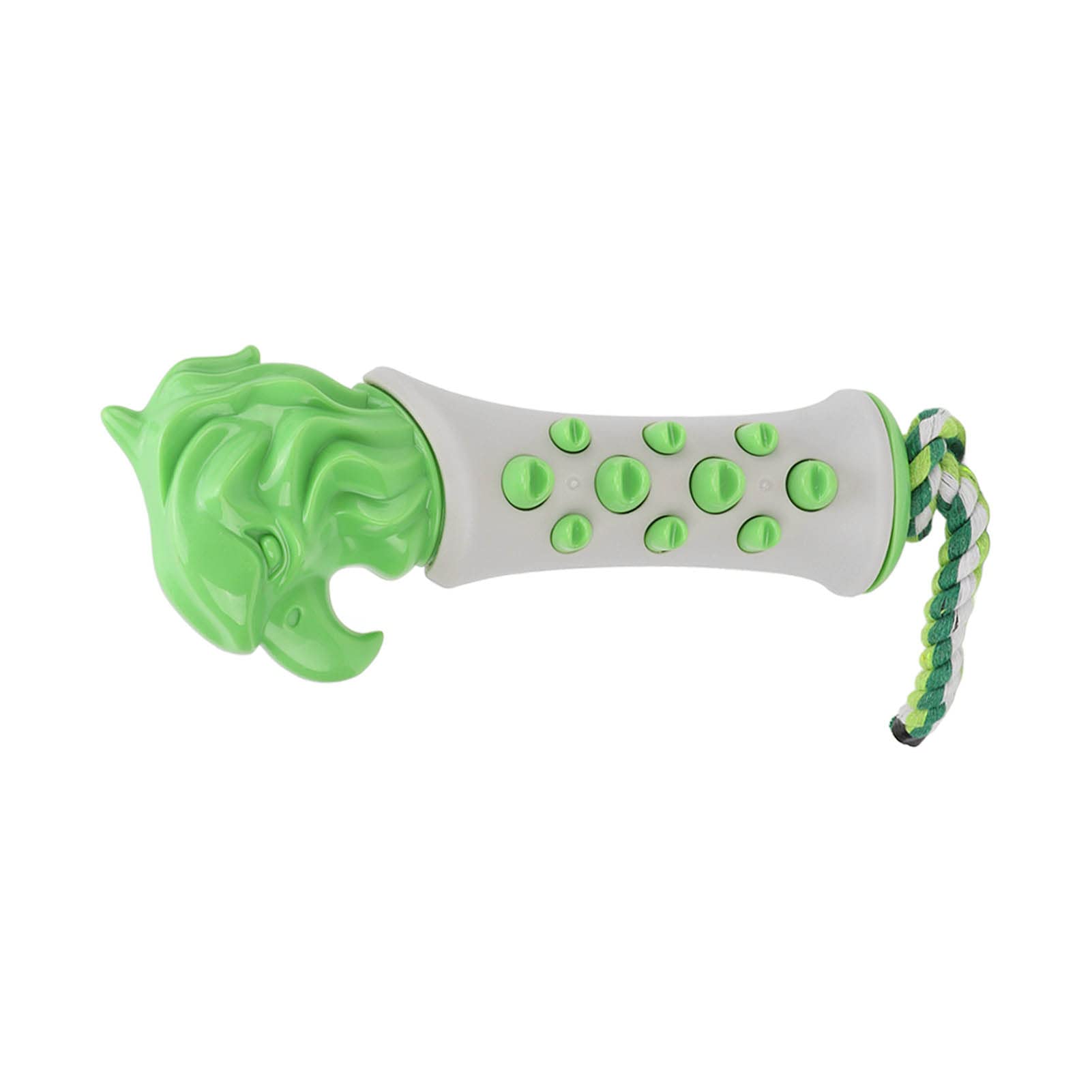 Qyebavge Durable Dog Chew Toy for Teeth Cleaning - Bite Resistant Scepter with Tug Rope for Dental Health & Interactive Training
