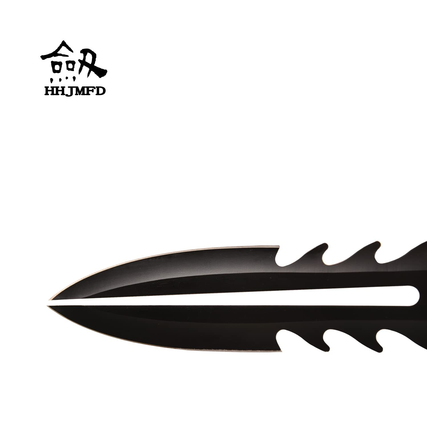 HHJMFD Tactical Fixed Blade Knife Skull Design With Wave-Like Blade Survival Hunting Tool Non-slip Stylish Handle with Practical Sheath 25.7 in for Camping Hunting Adventure Outdoor