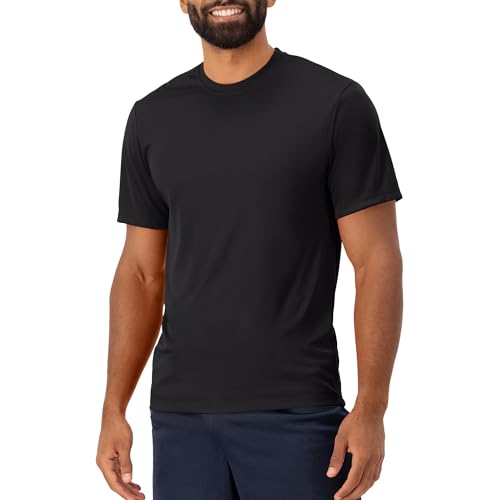 Hanes mens Sport Cool Dri Performance Tee fashion t shirts, Black, Medium US