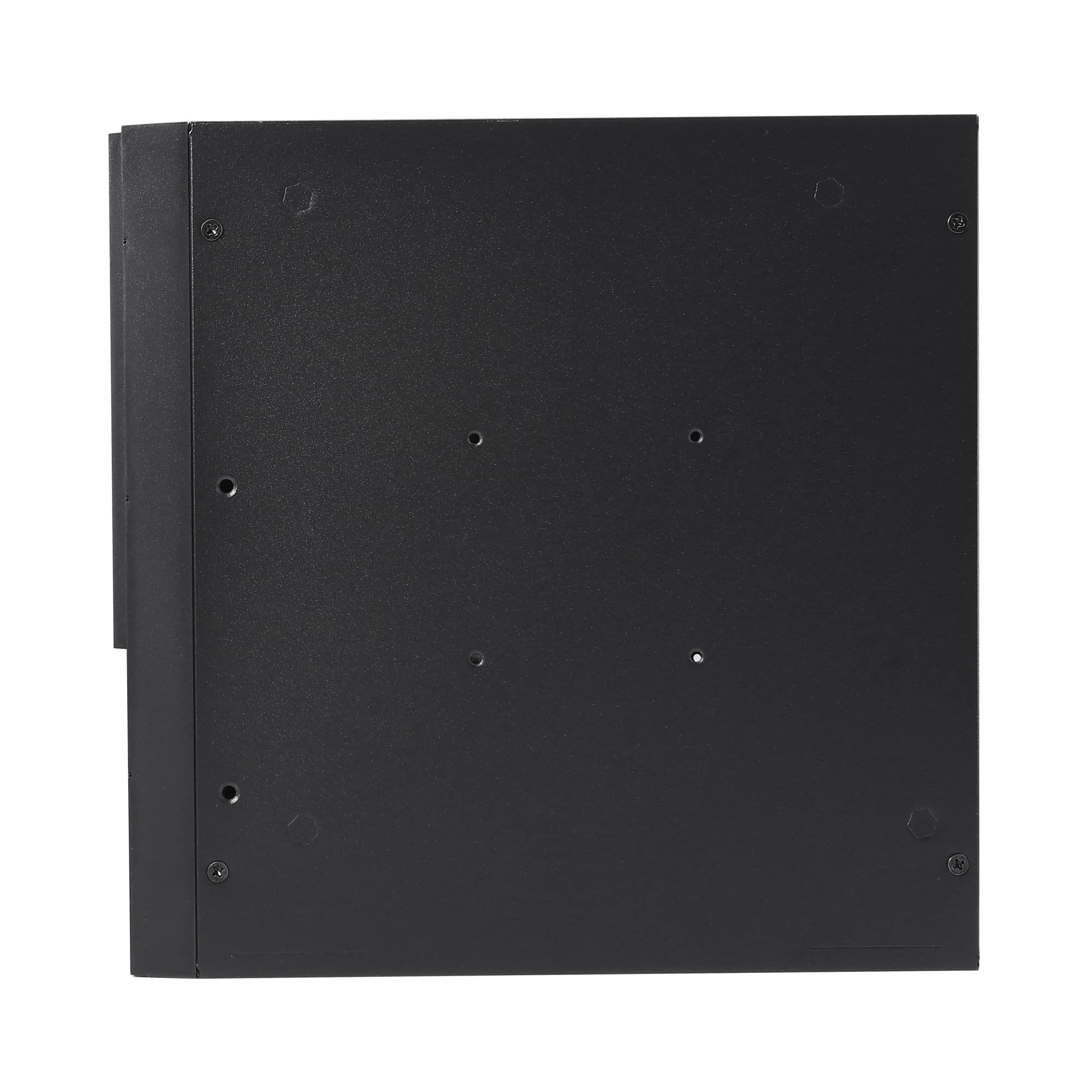Goodisory MX01 SECC Fanless Mini ITX HTPC Chassis with 3.5" Hard Drive Bay and Vertical Stand Foot (Black)