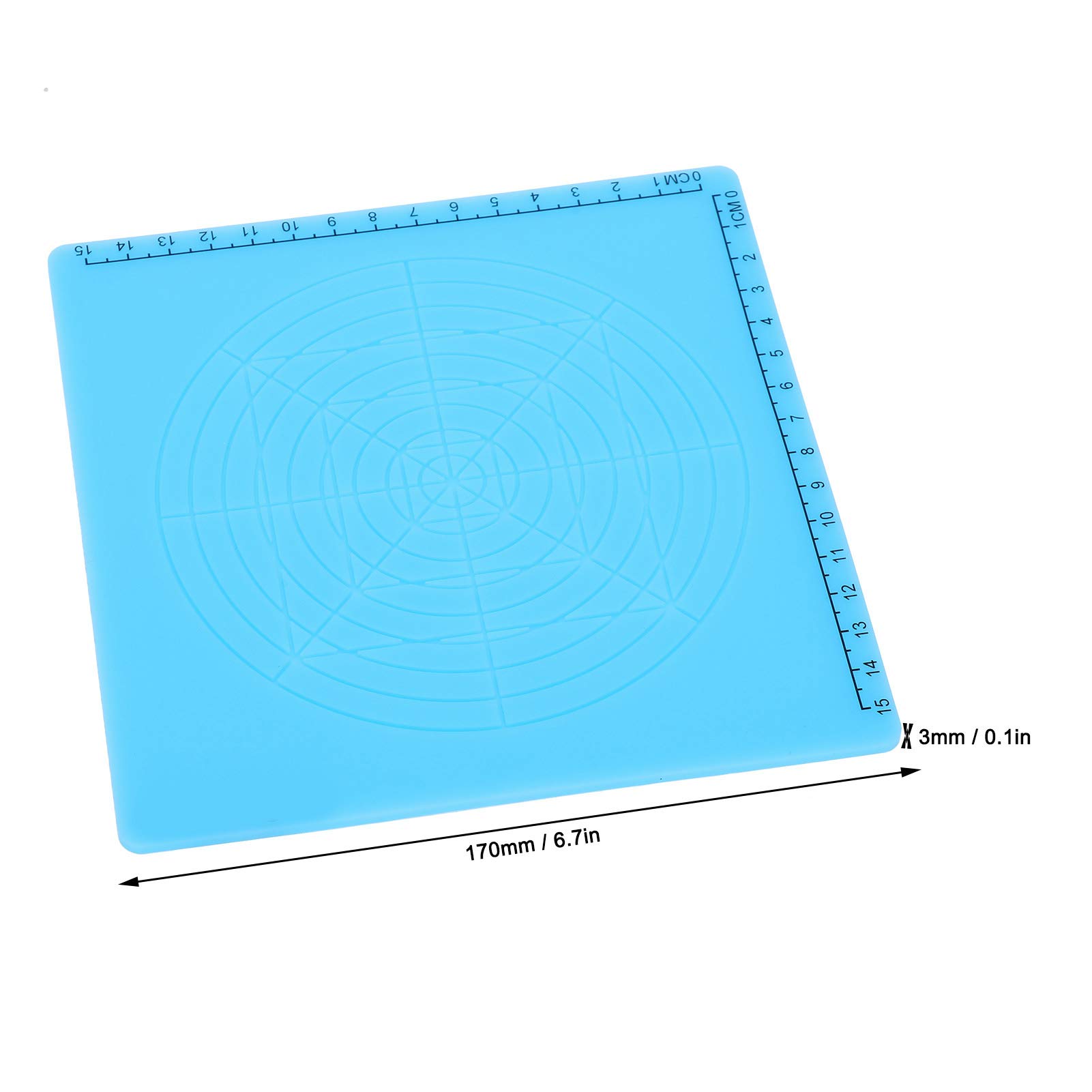 YILUFA 3D Printing Pen Silicone Pad Blue Copy Board Soft Mat Drawing Tool with Finger Caps,Material Silicone,170mm / 6.7in
