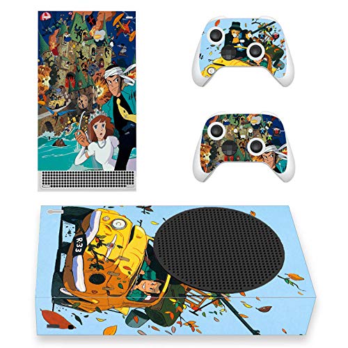 Lupin III Anime Movie Game Console Series S Console and Controller Skin Set, Skin Wrap Decal Kit