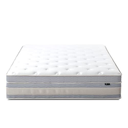 ZINUS 14 Inch Green Tea Cooling Gel Memory Foam Hybrid Mattress, California King, Pocket Innersprings for Motion Isolation, Mattress in A Box