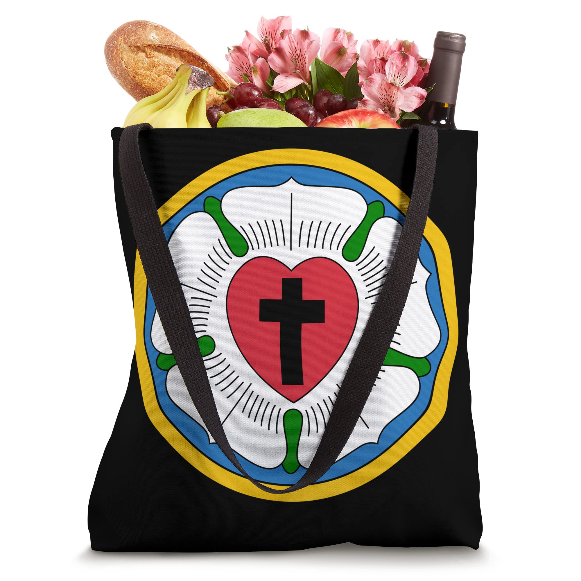 Lutheran 95 Theses Martin Luther Rose Reformation Concords Tote Bag