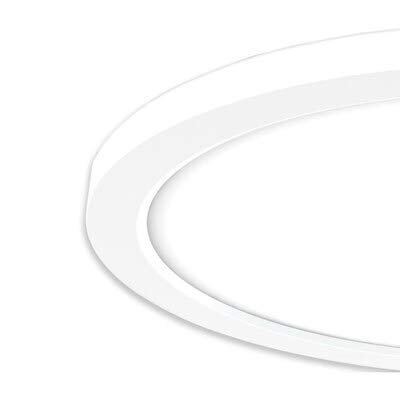 Good Earth Lighting Plano 17in. Direct Wire LED Flush Mount Ceiling Light Fixture in White, 2400 Lumens, Dimmable, 5 Color Temperature Selectable Settings, Energy Star Certified