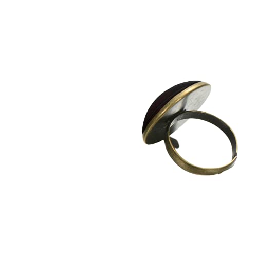 Hot Anime The Promised Neverland Ring Emma Norman Ray Transparent Glass Art Picture Open Adjustable Rings Fans Collection