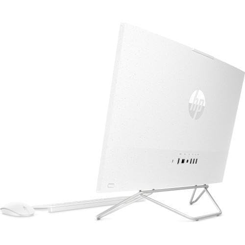 HP 24 23.8" Full HD Touchscreen All-in-One Business Desktop Computer PC[Windows 11 Pro], 12th Gen Intel 10-Core i5-1235U, 8GB DDR4 RAM 512GB SSD, Iris Xe Graphic, Wi-Fi, HDMI, RJ-45, White, w/Battery