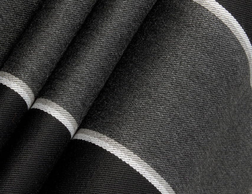 Sunbrèlla Peyton Granite Black Stripe Outdoor 56075-0000 Fabric by The Yard