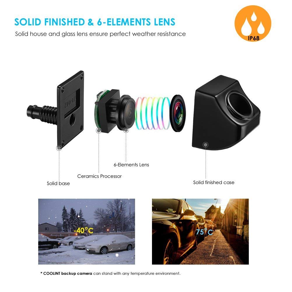 HD 720p Waterproof Parking Camera Reversing Camera Rear View Backup Camera for A3 8P 8V S3 A4 B6 B7 B8 S4 A6 C6 S6 RS6 A8 RS4 TT 8N Q3 Q5 Q7 (Model A= Screw Hole Style)