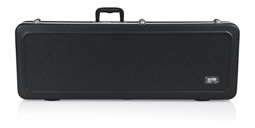 Gator Cases Deluxe ABS Molded Case for Strat/Tele Style Electric Guitar with Internal LED Lighting (GC-ELECTRIC-LED),Black