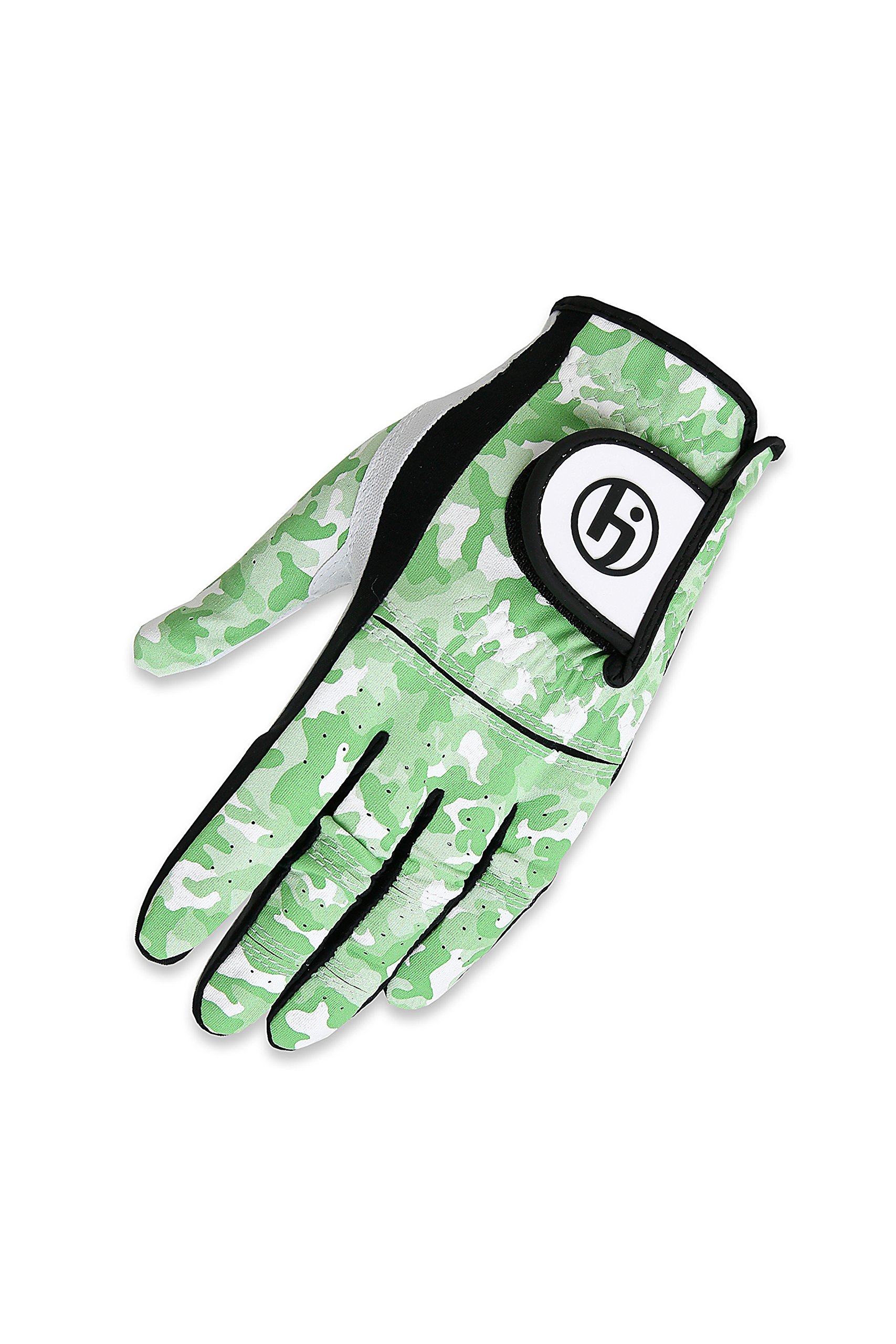 HJ Glove Youth Future Master Golf Glove, Green Camo, Medium, Right Hand