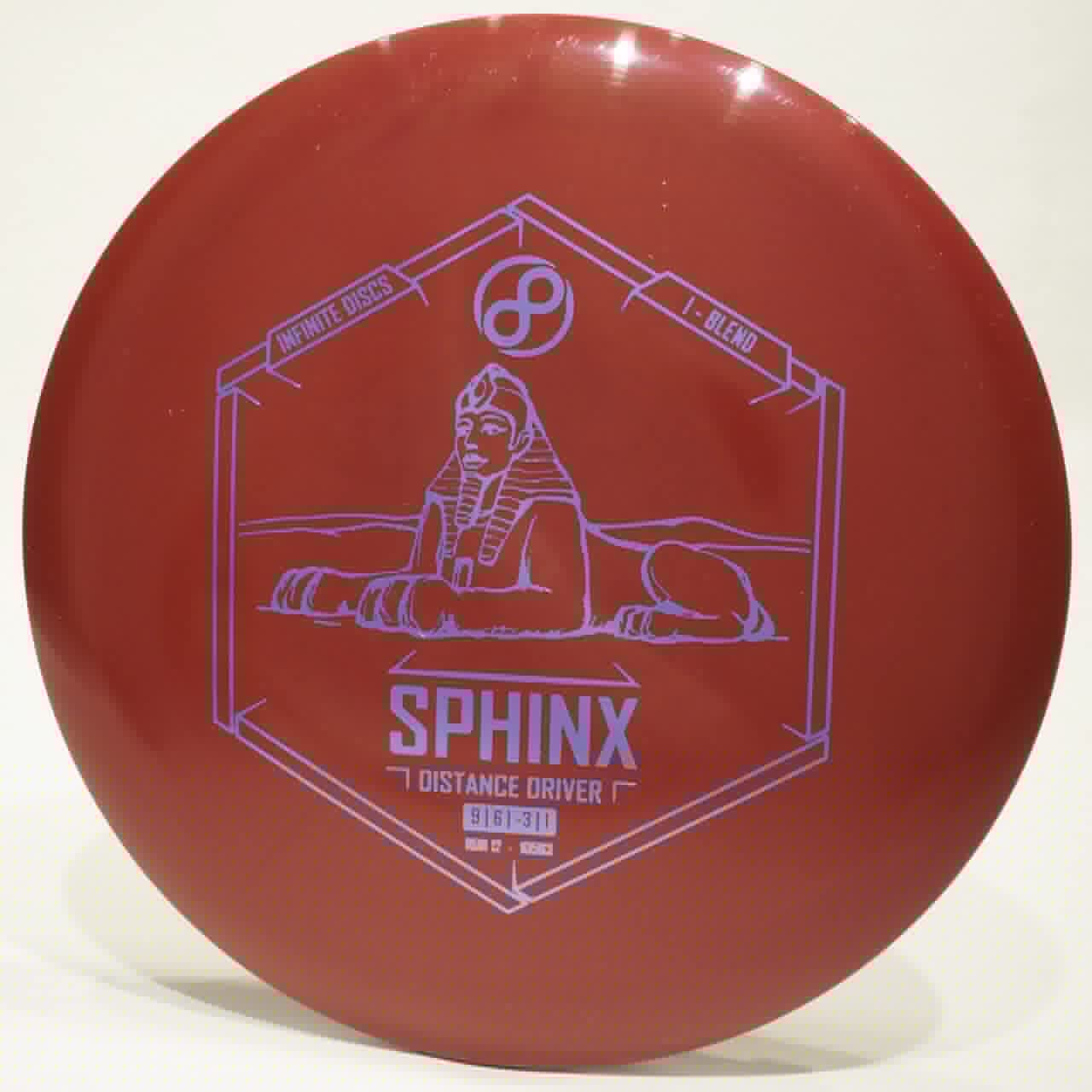 Infinite Discs Disc Golf Straight Beginner Driver I-Blend Sphinx Purple 167-169 Grams