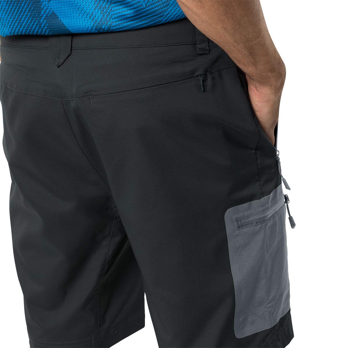 Jack Wolfskin Mens Active Track Shorts Men, Grape Leaf, M Reg