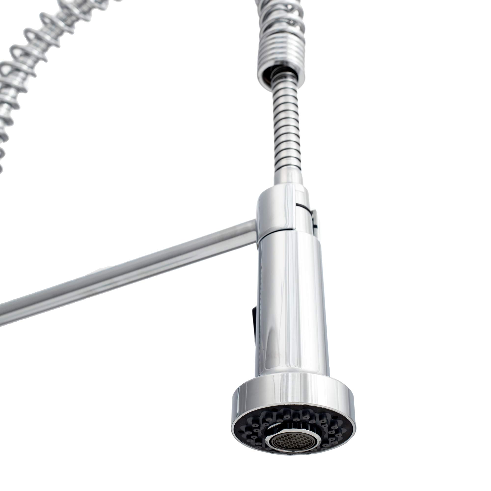 Zline APL-KF-CH Apollo Pull Down Spring Kitchen Faucet, Chrome; PVD Technology; 360-Degree Swivel; 1.8 Gallon/Minute Flow Rate; High-Pressure Anti Splash; Single Handle