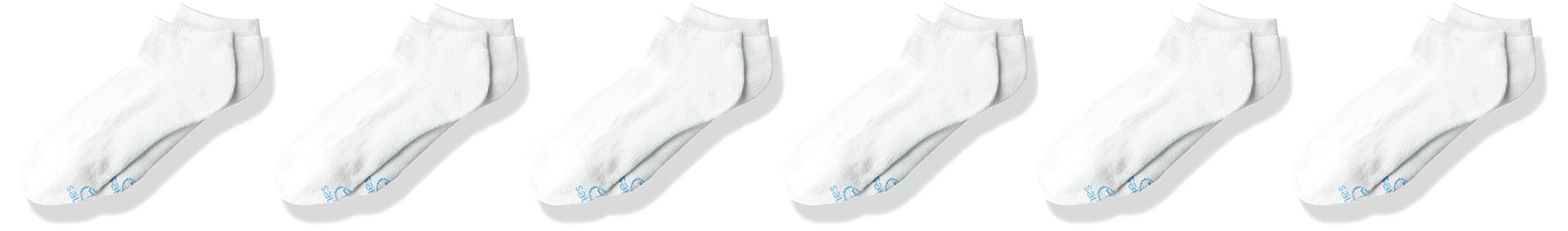 Hanes Ultimate girls 6-pair Pack Low Cut Socks underwear, White, Small US