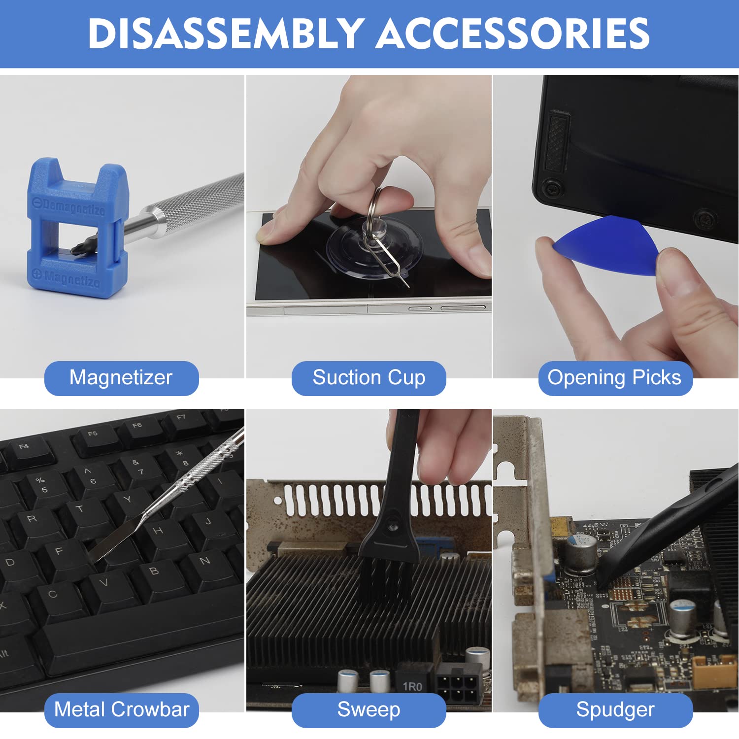 HEXADRC 120 in 1 Electronics precision screwdriver set repair small tool kit with Portable Bag for iPhone MacBook Camera Glasses Computer Laptop PC Tablet PS4 Xbox Nintendo Game Console RC Car Drone