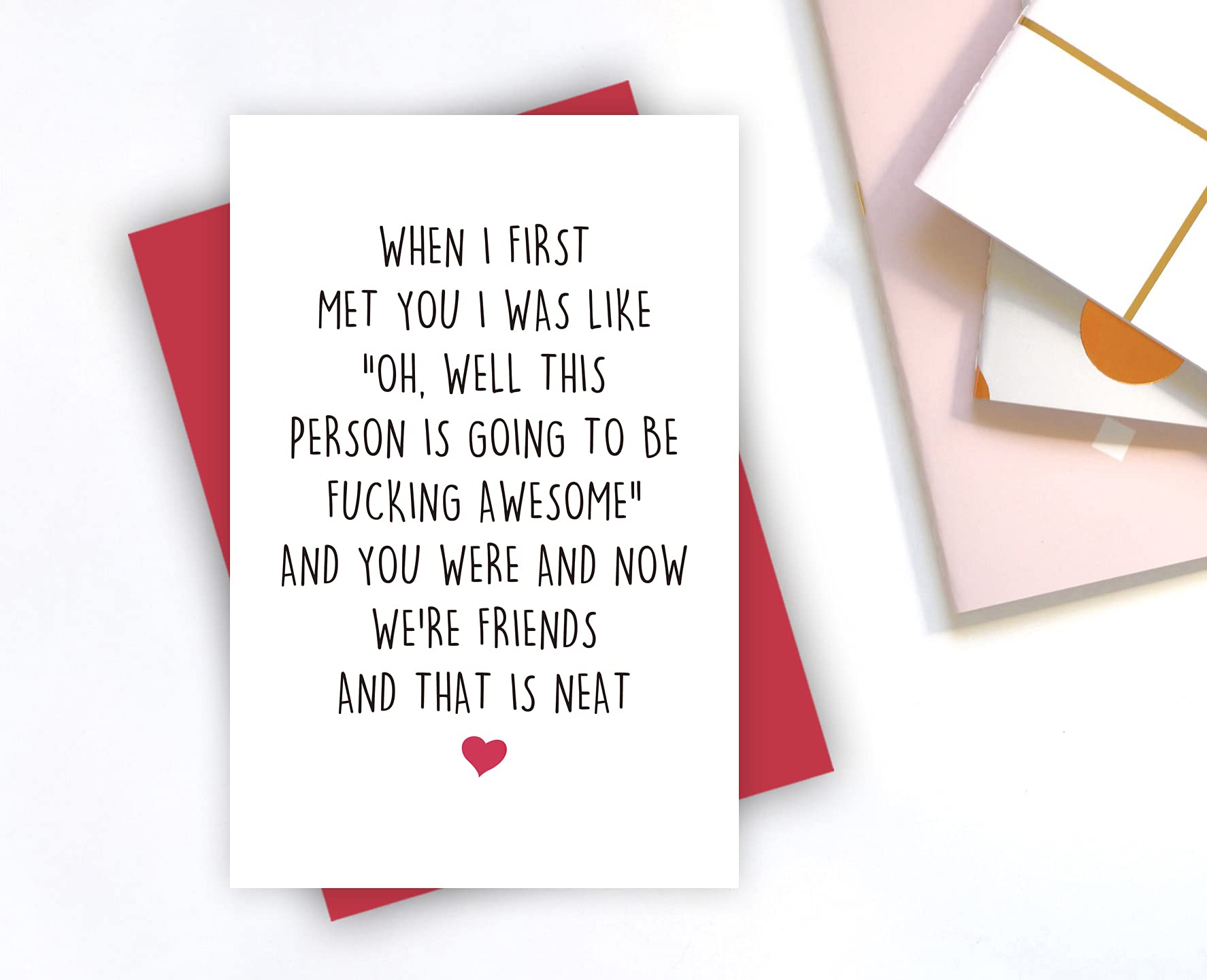 Funny and Sarcastic Friendship Card, Best Friend Birthday Card for Bestie, Sweet Unique Bday Card