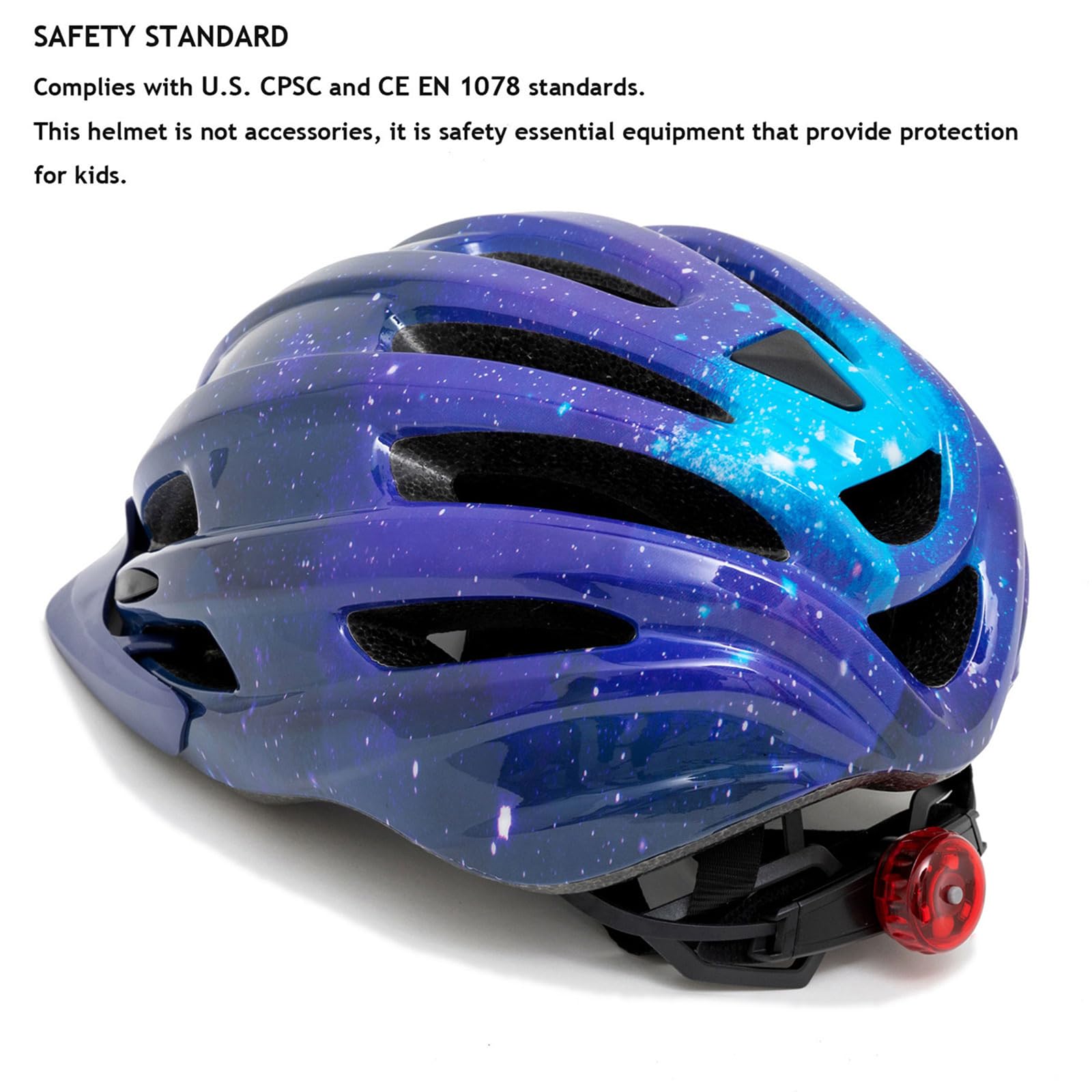 Hsility Bike Helmet Kids Bike Helmet Road Bicycle Helmet with Detachable Visor