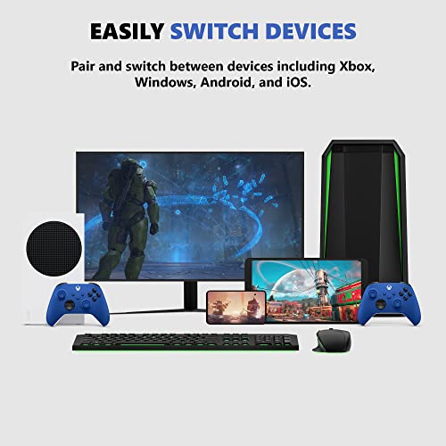 Xbox Core Wireless Controller – Shock Blue – Xbox Series X|S, Xbox One, and Windows Devices
