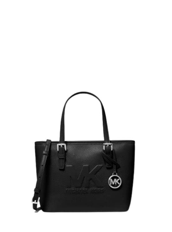 Jet Set Travel Extra-Small Logo Embossed Pebbled Leather Tote