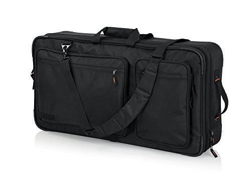 Gator Club Series DJ Backpack with Adjustable Interior and Bright Orange Lining Fits 27" Controllers (G-CLUB-CONTROL-27BP)