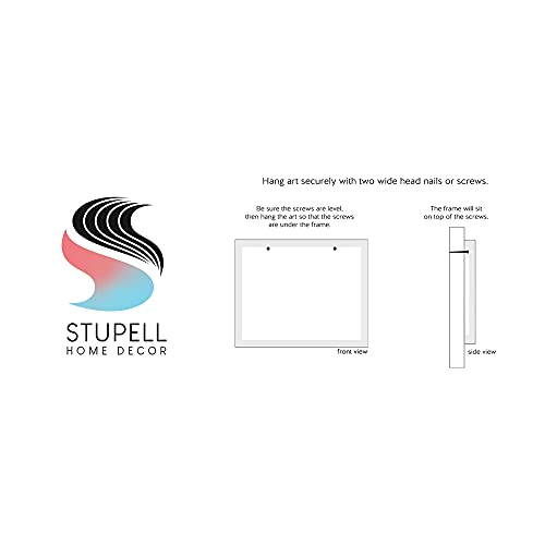 Stupell Industries Abstract Stripe United States of America Map White Framed Wall Art, 20 x 16, Blue