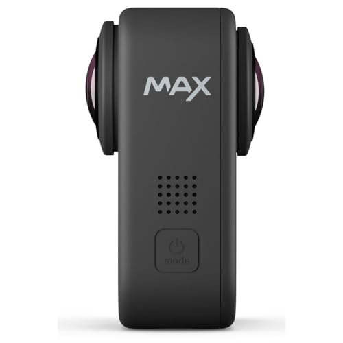 GoPro MAX Waterproof 360, Traditional Camera with Touch Screen Spherical 5.6K30 HD Video 16.6MP 360 Photos 1080p Live Streaming Stabilization - Bundle with SD Card, Sport Accessory Kit MAX