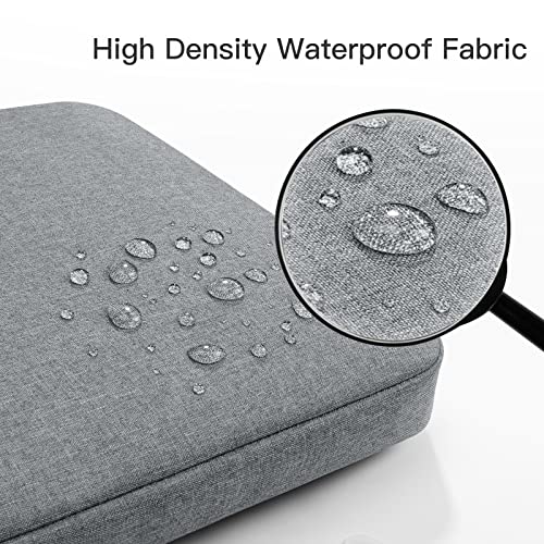 TAIKESEN 360 Fuzzy Protective Laptop Sleeve for 15.6-16.1 inch, Portable Bag for HP Dell Asus Acer Gaming Notebook Computer with Hard Shell Case, Water-Resistant Case with Accessory Pocket, LGray