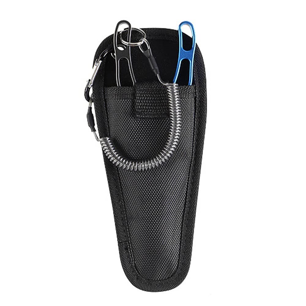 MengK Aluminium Fishing Pliers Hook Remover Pliers Fish Holder Split Ring Tool Clip Clamp Line Cutters with Lanyard and Storage Bag