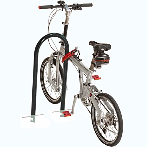 Global Industrial U-Rack Bike Rack, Black, Below Ground Mount, 2-Bike Capacity
