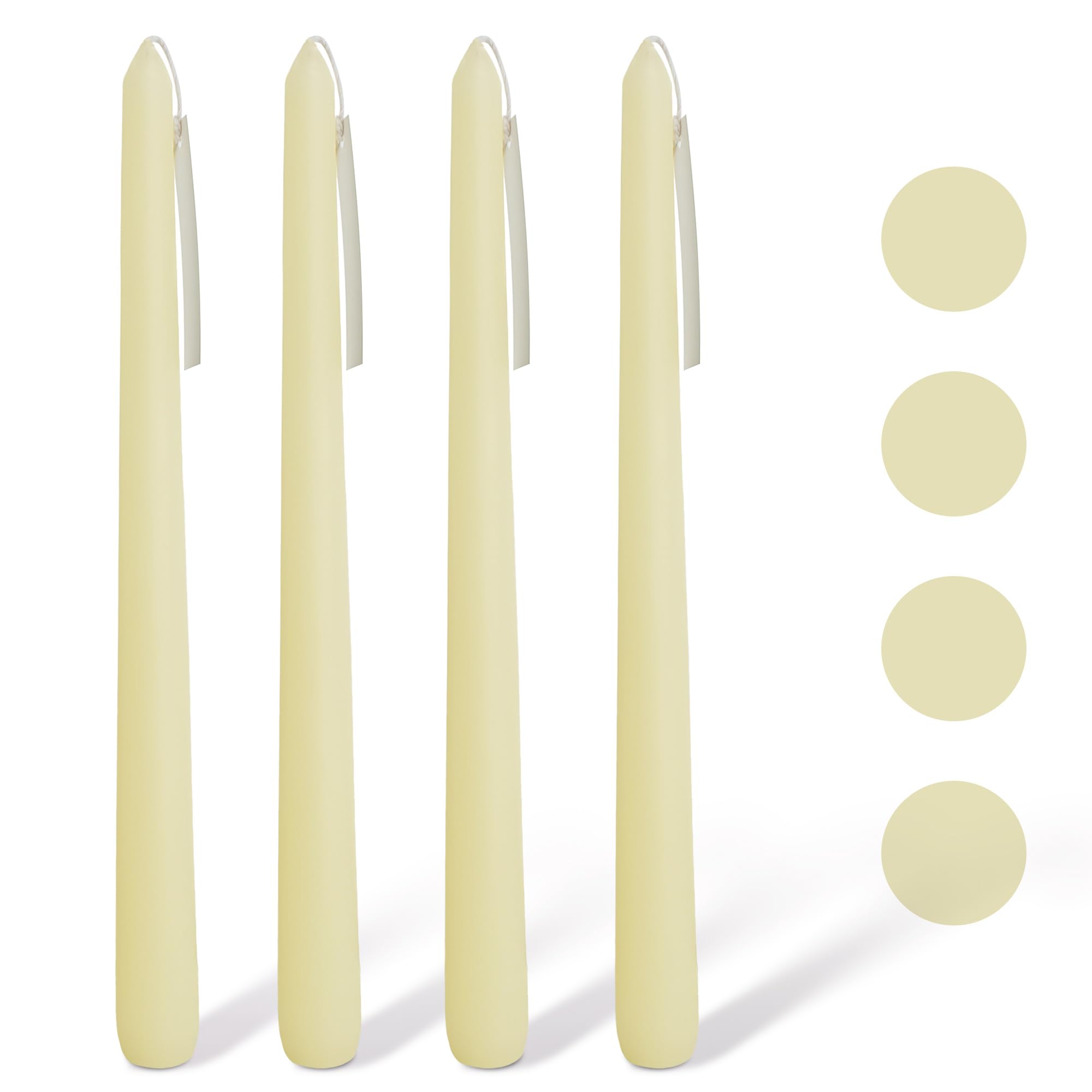 Vanilla Cream Scented Taper Candles Aroma Candle Stick Smokeless Candle Long Candles Wax Colored Tapered Candles for Wedding Festive Home Decor Party