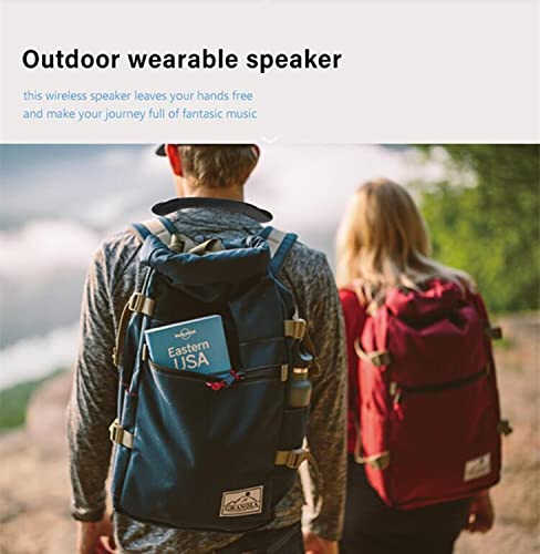 VANPEUSO Neckband Bluetooth Speaker, Bluetooth 5.0, Built-in mic, 10H Playtime, Portable Wireless Wearable Speaker, True 3D Stereo Surround Sound, Ideal for Home&Outdoors