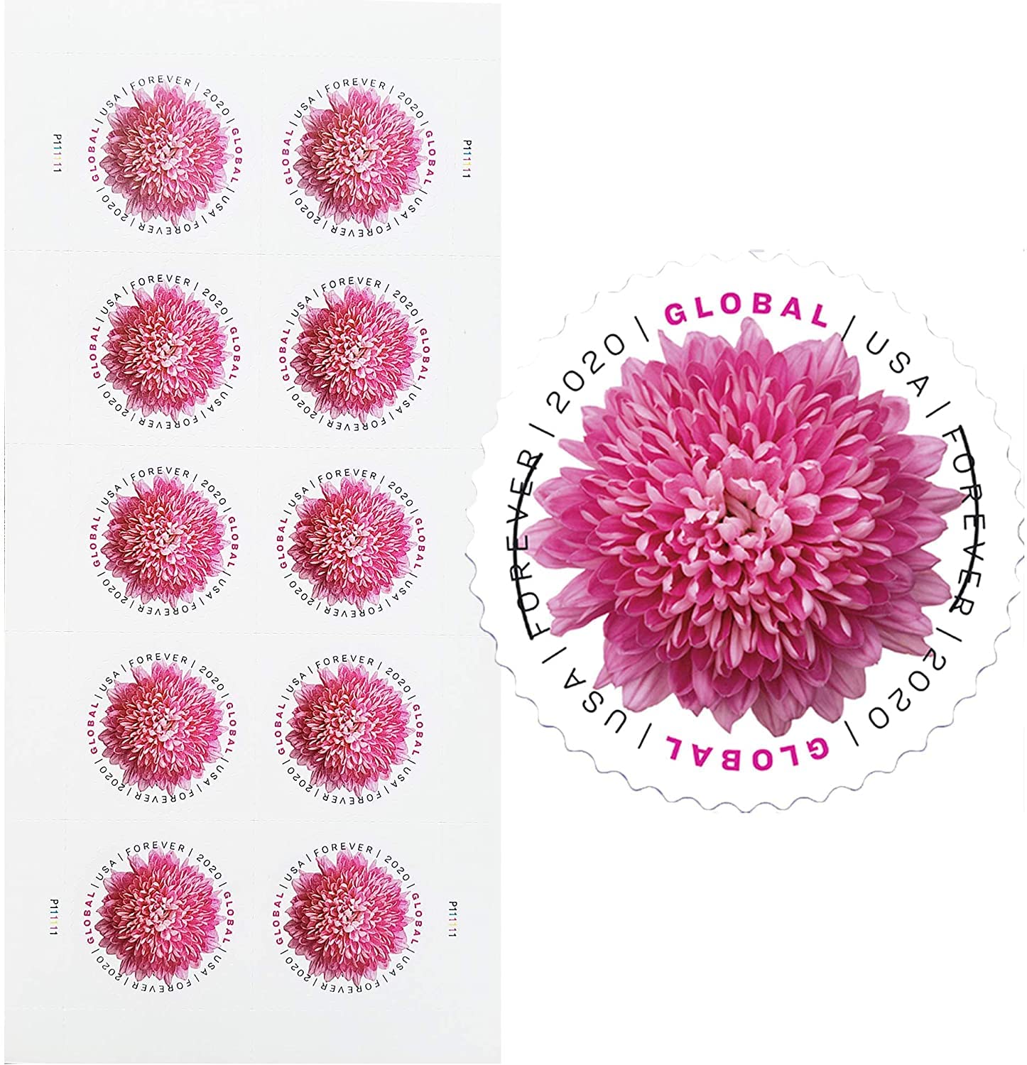Global Forever international U.S. Postage Stamps Sheet of 10 Stamps