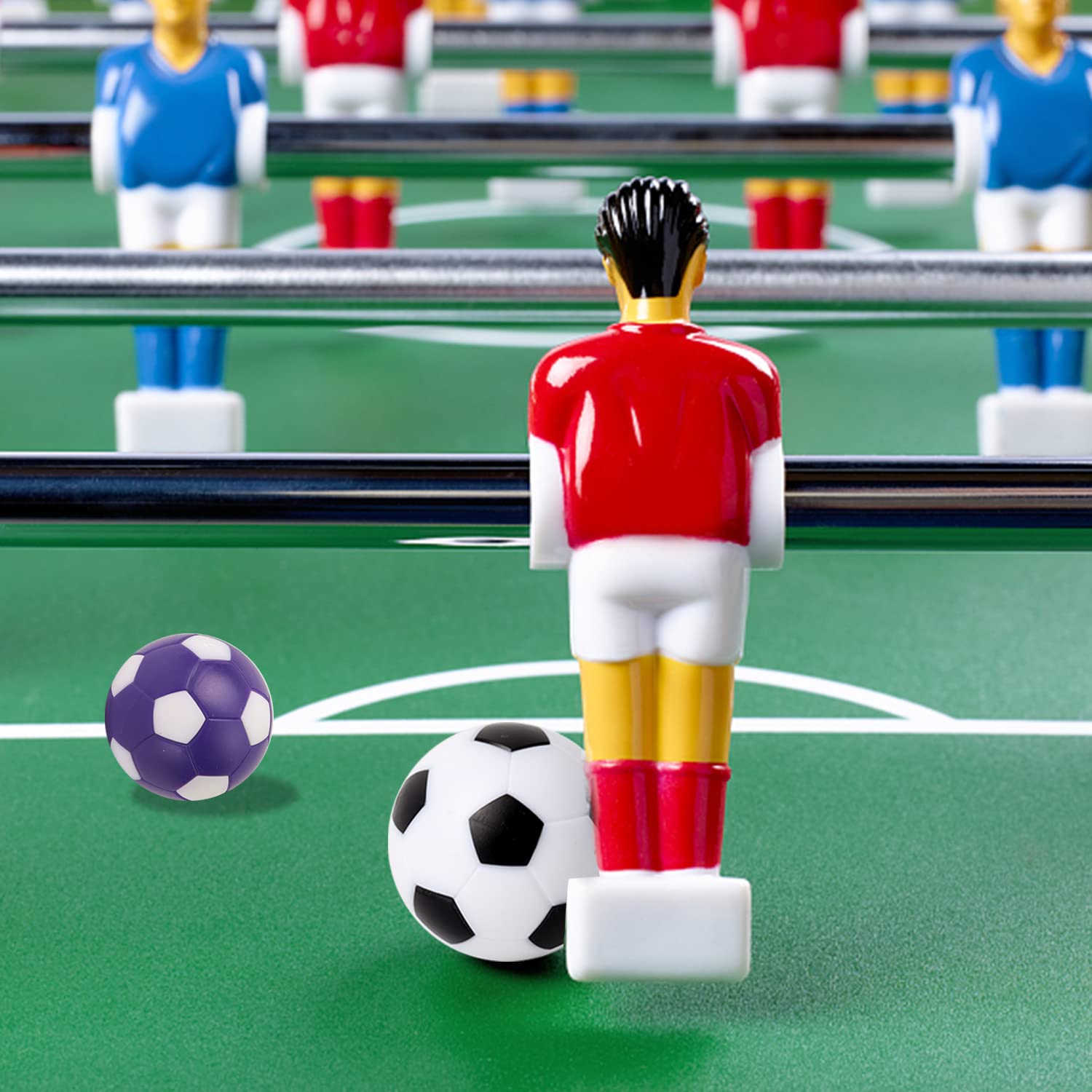 GSE Games & Sports Expert Foosball Table Replacement Balls, 36mm Tabletop Soccer Football Balls for Foosball Table Accessories (Multicolor-12 Pack)