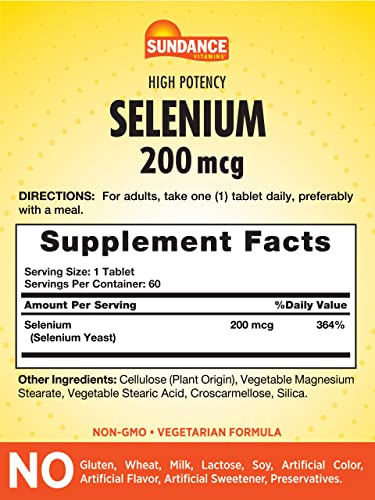 Sundance Selenium 200 mcg, 60 Count