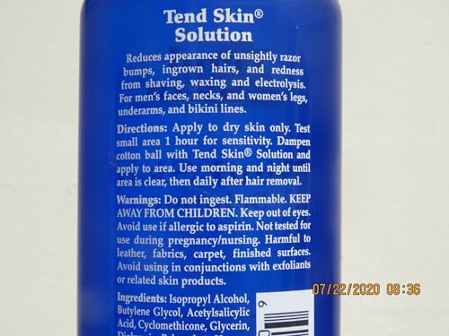 Tend Skin The Skin Care Solution For Unsightly Razor Bumps, Ingrown Hair And Razor Burns, 8 Fl Oz Bottle